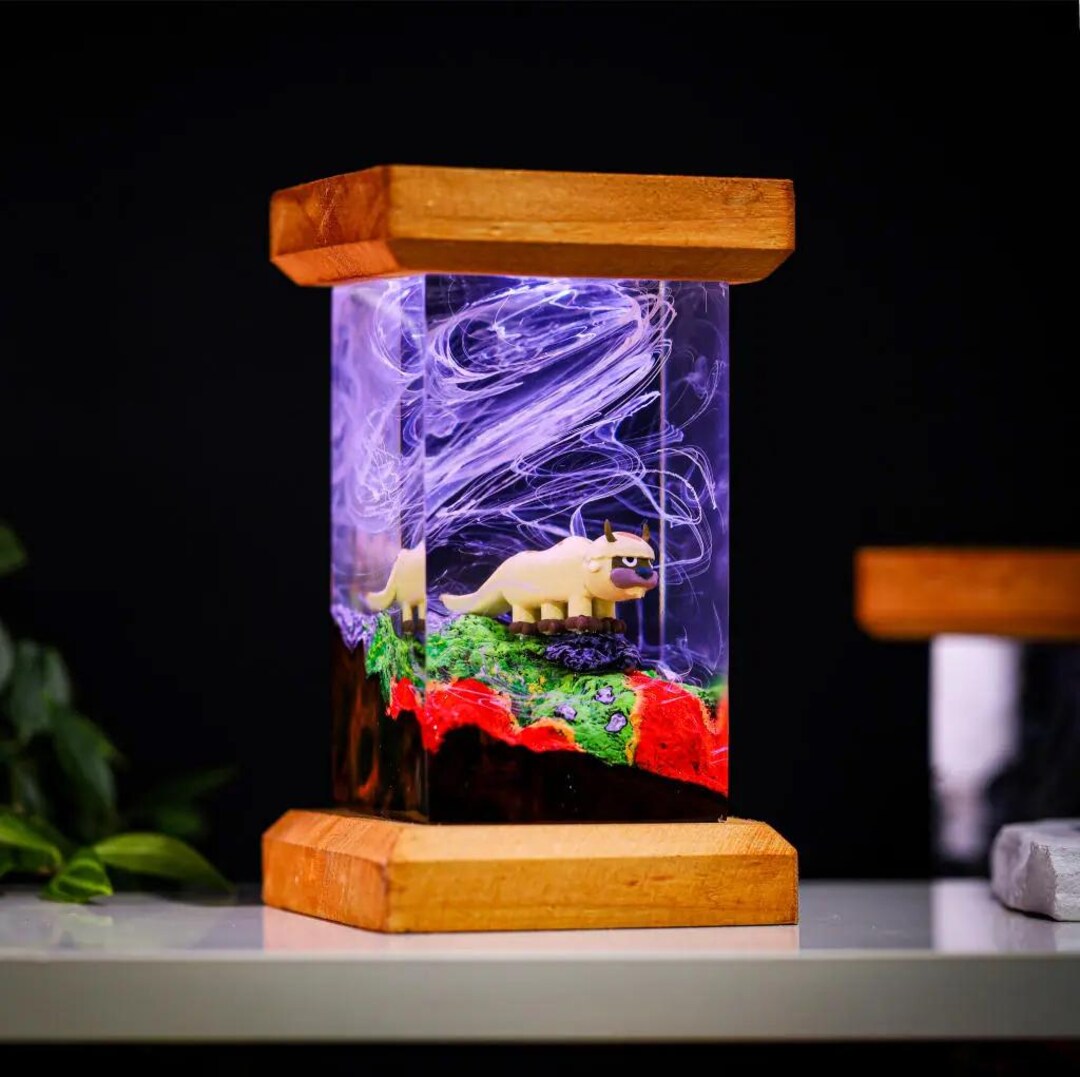 Appa Resin Lamp – Flying Bison LED Light Box, Avatar the Last Airbender ...