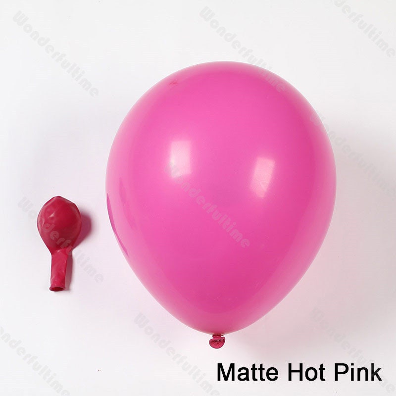 120pcs Matte Deep Hot Pink Balloon Garland Purple Chrome Gold - Etsy