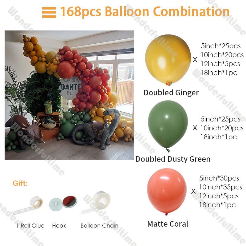 168pcs Matte Coral Doubled Ginger Balloons Garland Arch Kit | Etsy