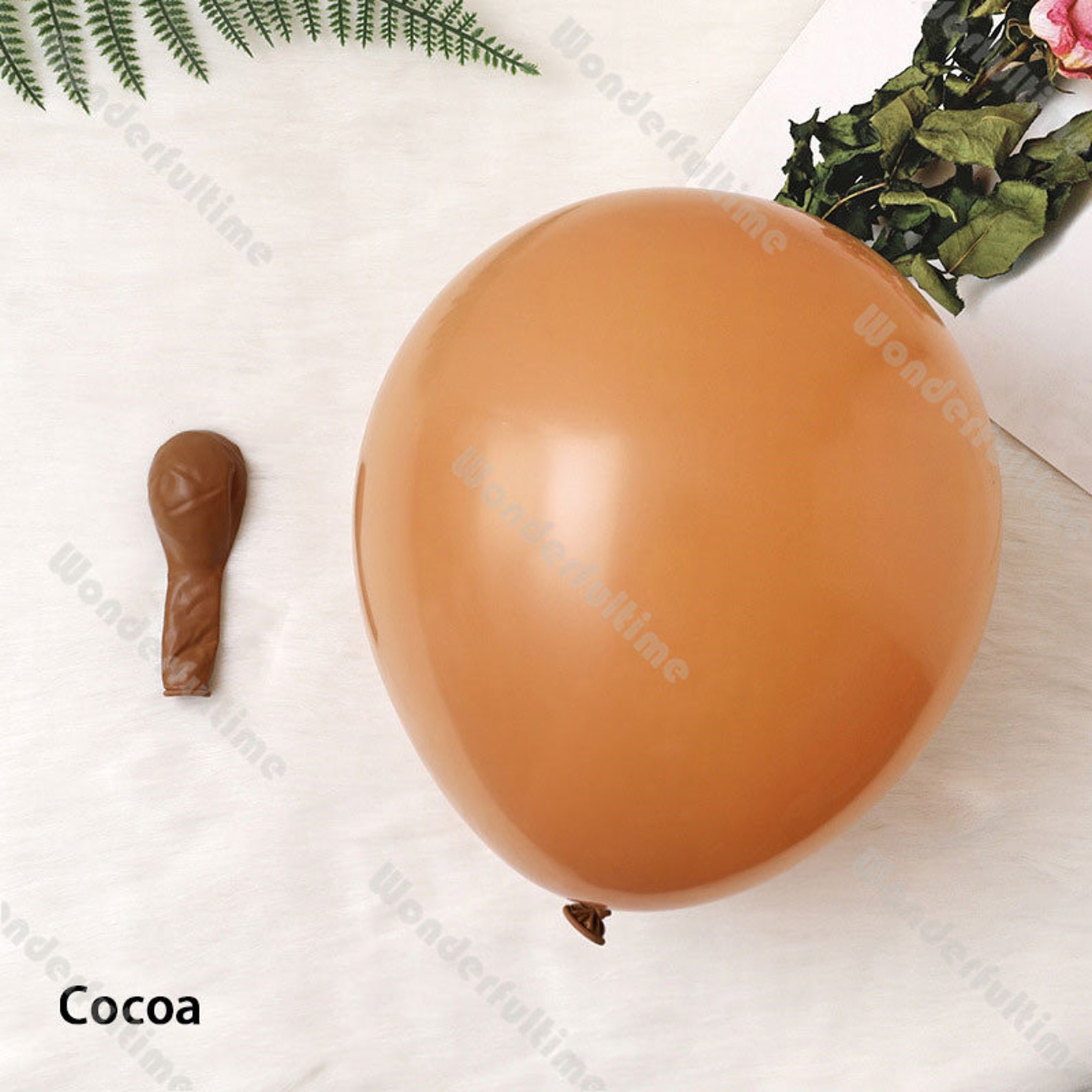 132pcs Matte Orange Mocha Brown Doubled Cream Peach Balloons | Etsy