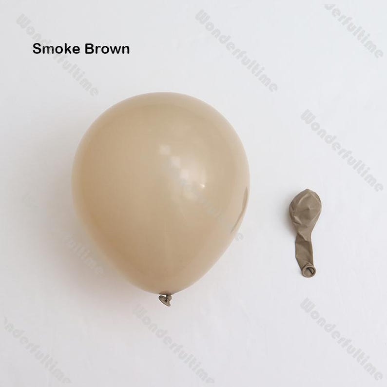 105pcs Pastel Balloon Garland Kit Smoke Brown Pink Sand Wedding Globos ...