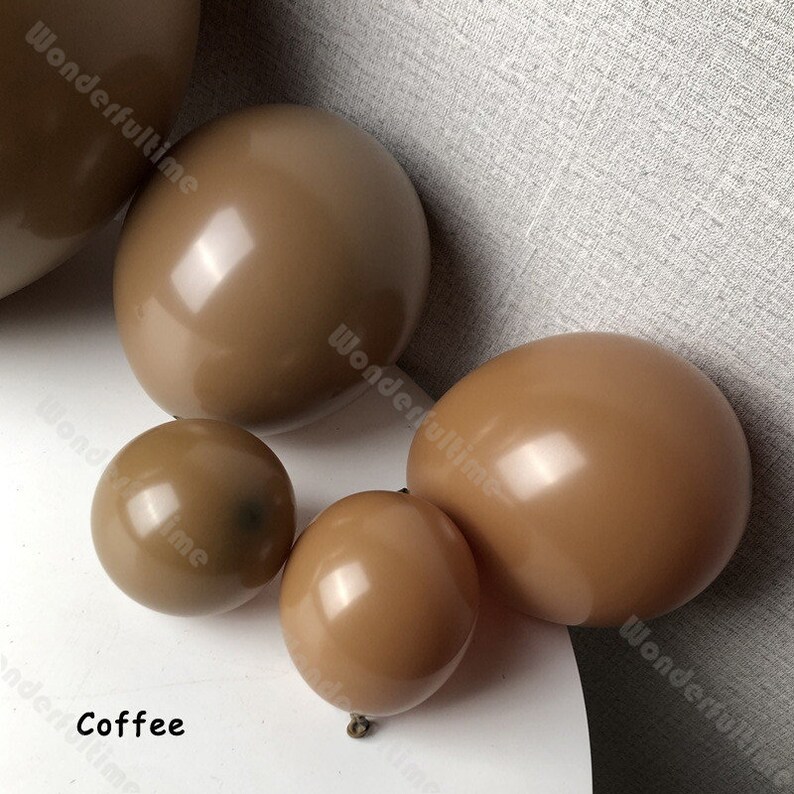 101pcs Doubled Apricot Coffee Balloon Garland Birthday Party - Etsy