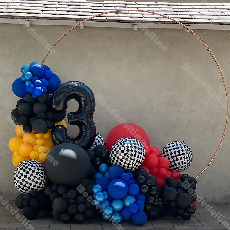 187pcs Race Car Theme Balloons Arch Kit Two Fast Party - Etsy