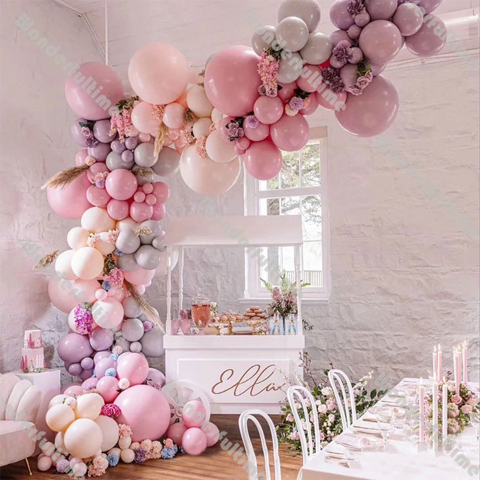 157pcs Doubled Pink Blush Balloons Garland Peach Wedding Decoration ...