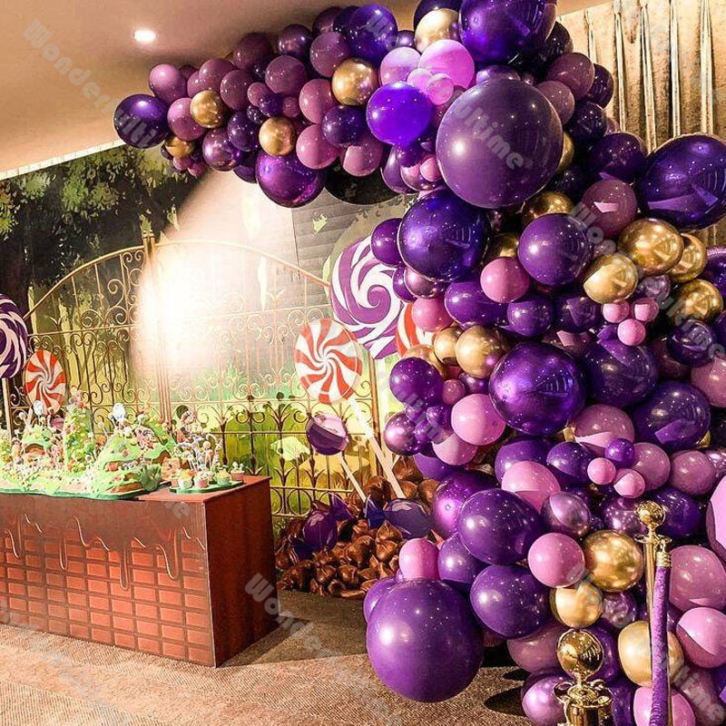 183pcs Matte Dark Purple Balloon Arch Garland Kit Wedding - Etsy