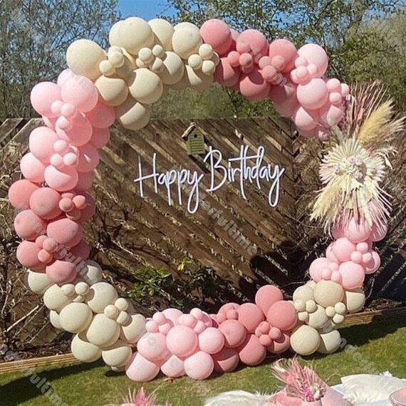 180pcs Doubled Pink Beige Natural Sand Dusty Pink Balloons - Etsy