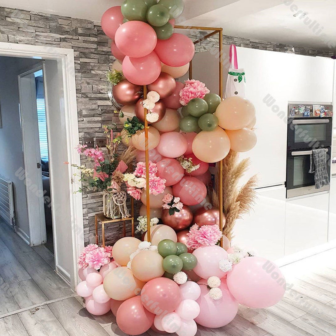 DIY Blush Balloon Garland,80pcs Balloon Arch Kit,matte Color-dusty Pink ...