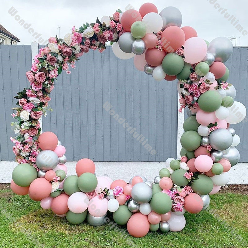Pink and Green Balloon Arch - Etsy