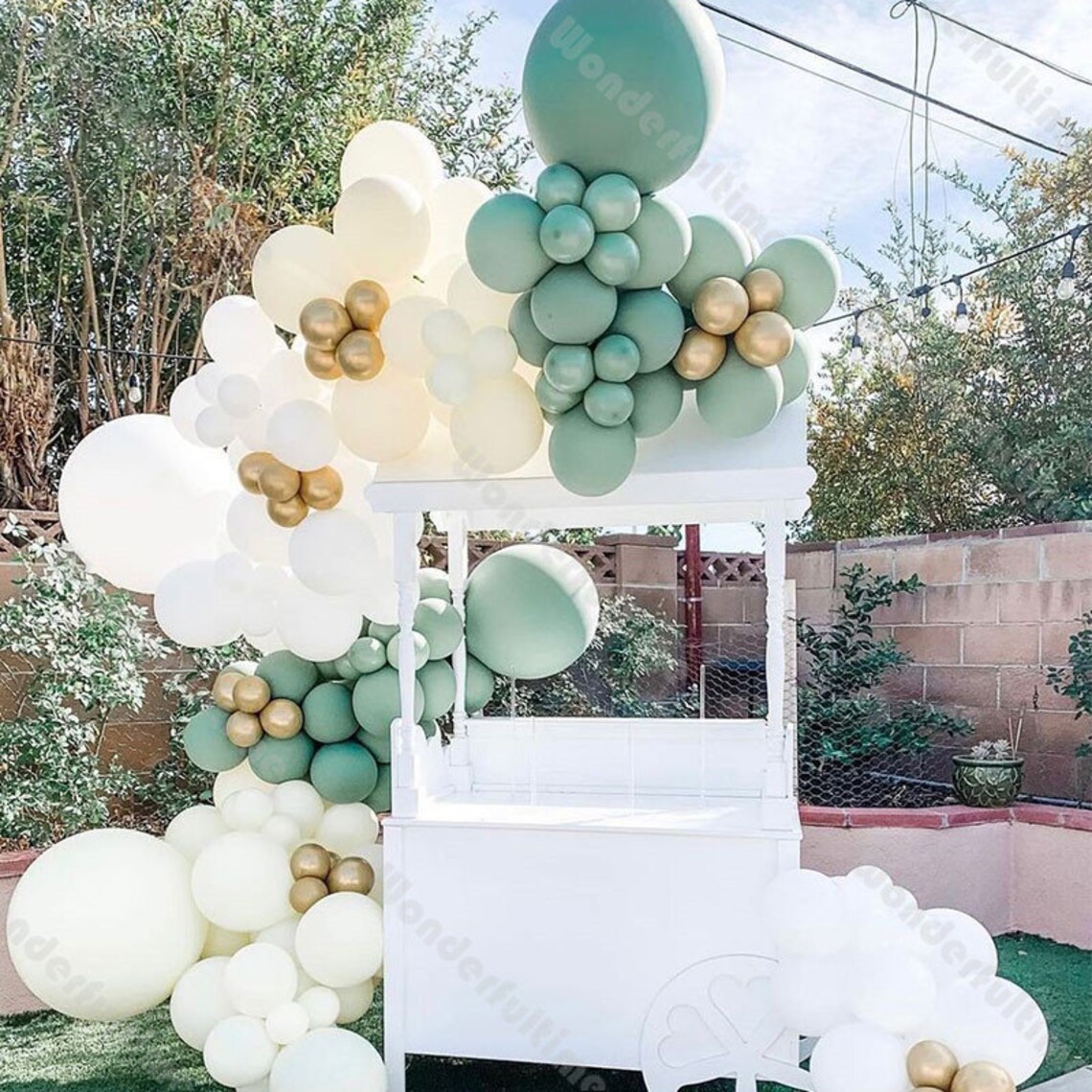 148pcs Sage Green Balloon Arch Garland Kit Wedding Decoration Matte ...