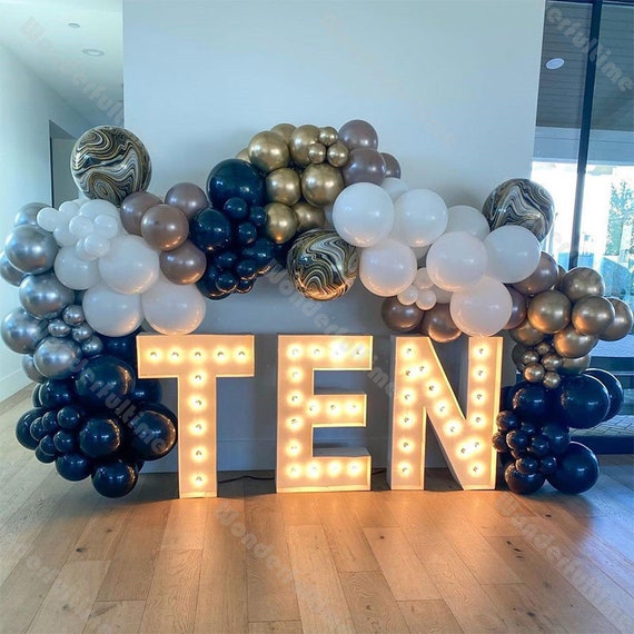 133pcs Matte Navy Blue Balloon Arch Garland Kit Birthday | Etsy