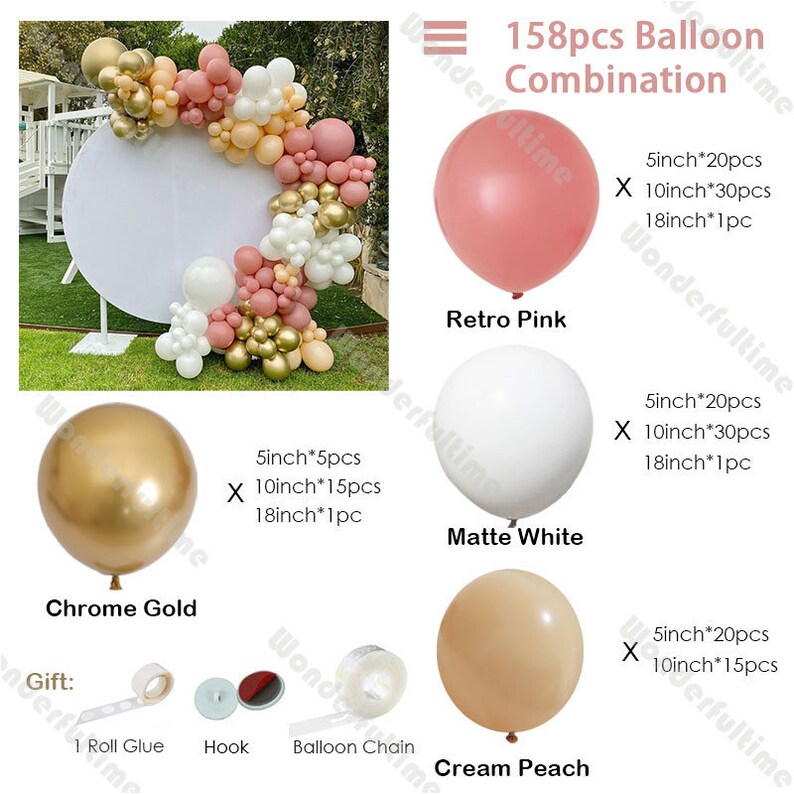 DIY Blush Balloon Arch Kitmatte Balloons Garlandwedding - Etsy