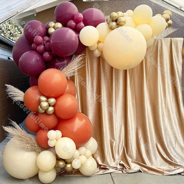 Burgundy Matte Balloons - Etsy