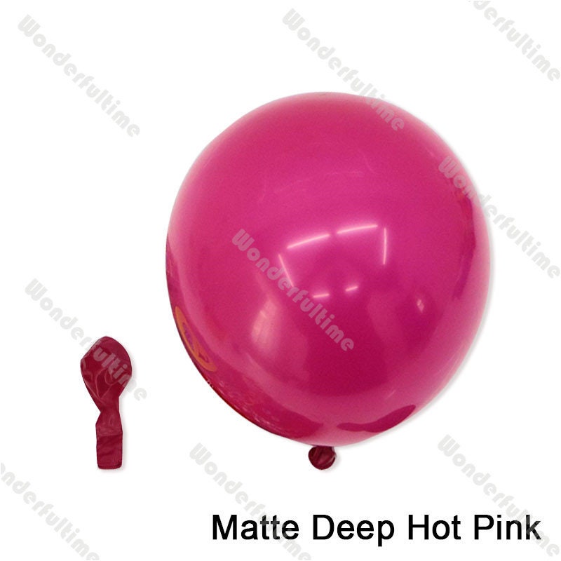 120pcs Matte Deep Hot Pink Balloon Garland Purple Chrome Gold - Etsy