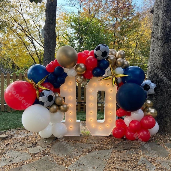 Football Theme Balloons Column