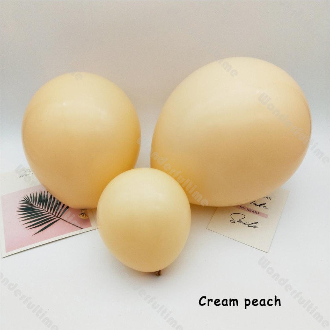 132pcs Matte Orange Mocha Brown Doubled Cream Peach Balloons | Etsy