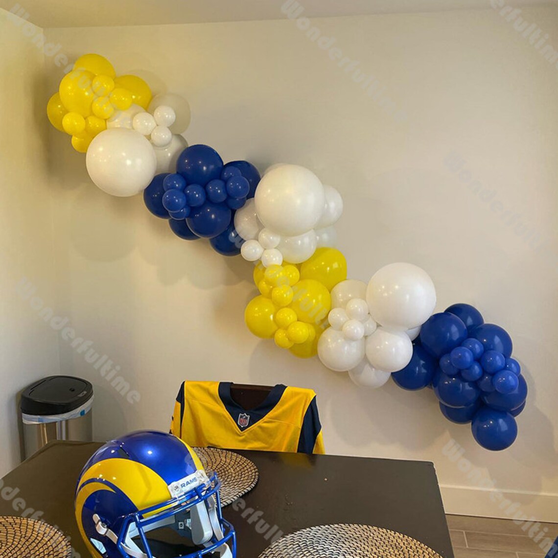 88psc Matte Navy Blue White Yellow Balloon Arch Garland Kit DIY Boy ...