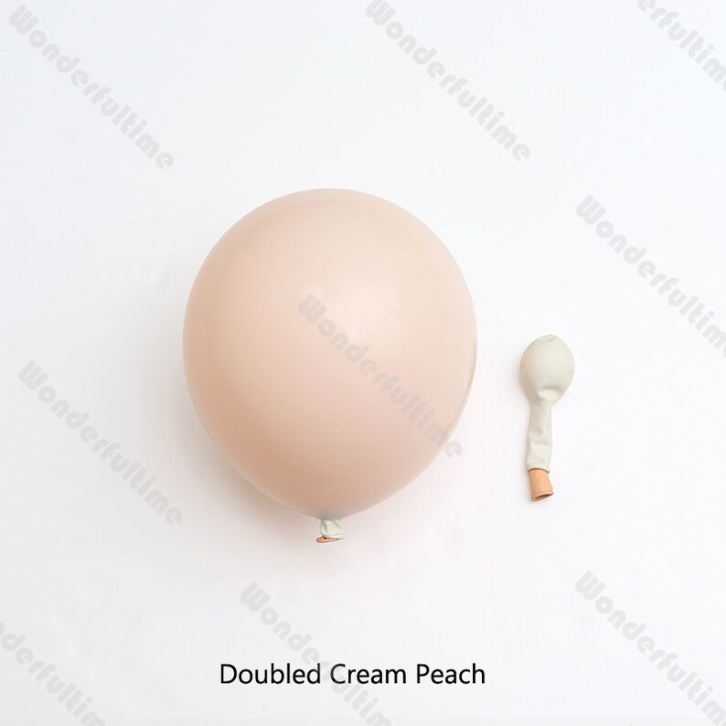 95pcs Doubled Apricot Blue Doubled Blush Balloon Garland Arch - Etsy