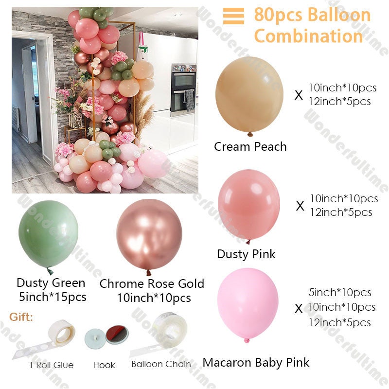 DIY Blush Balloon Garland80pcs Balloon Arch Kitmatte - Etsy