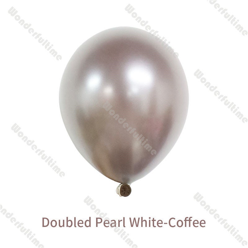 165pcs Doubled Coffee and Chrome Champagne Balloon Garland | Etsy