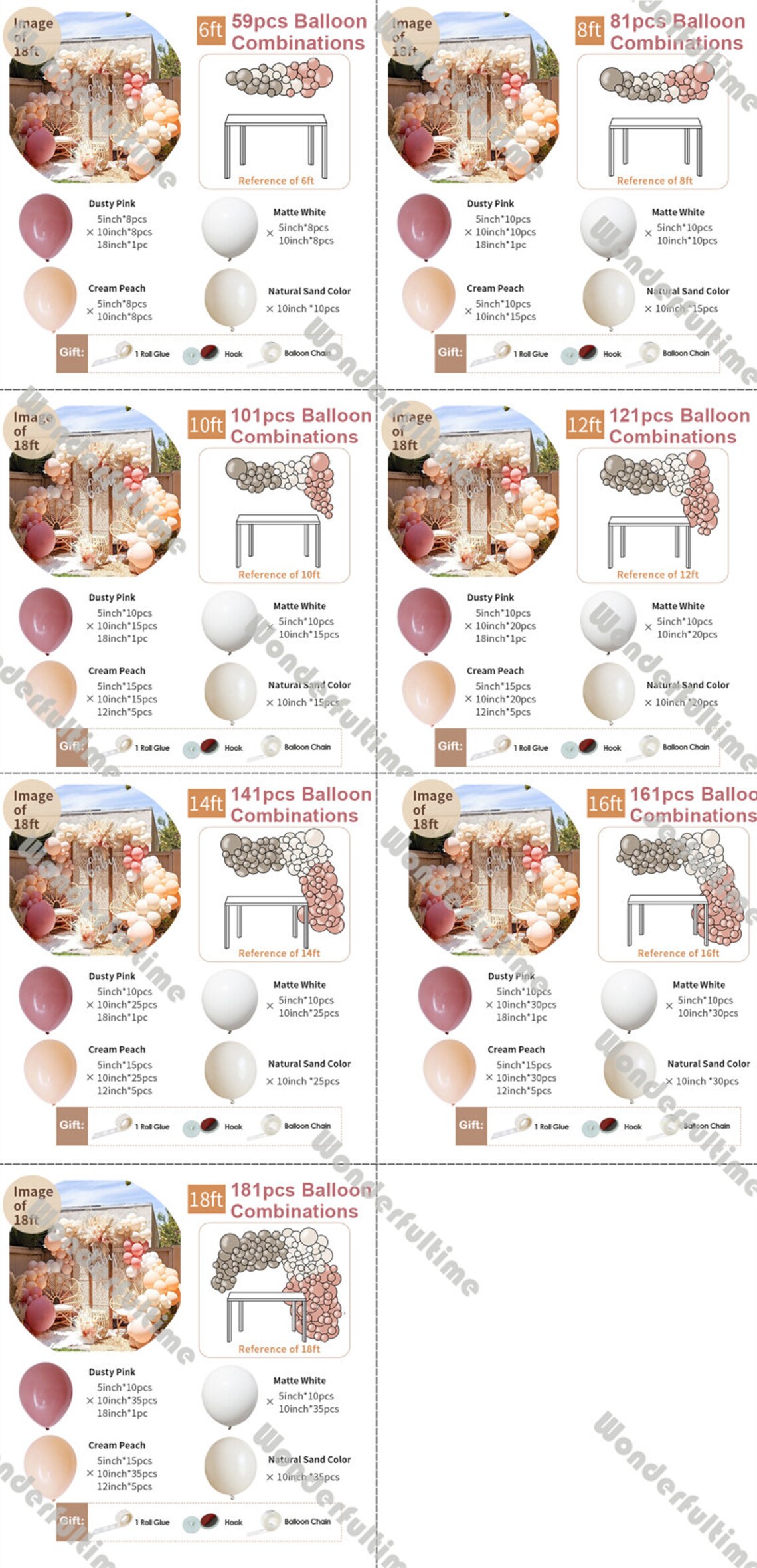 Blush Balloon Garlanddiy Balloon Arch Kitmatte - Etsy UK