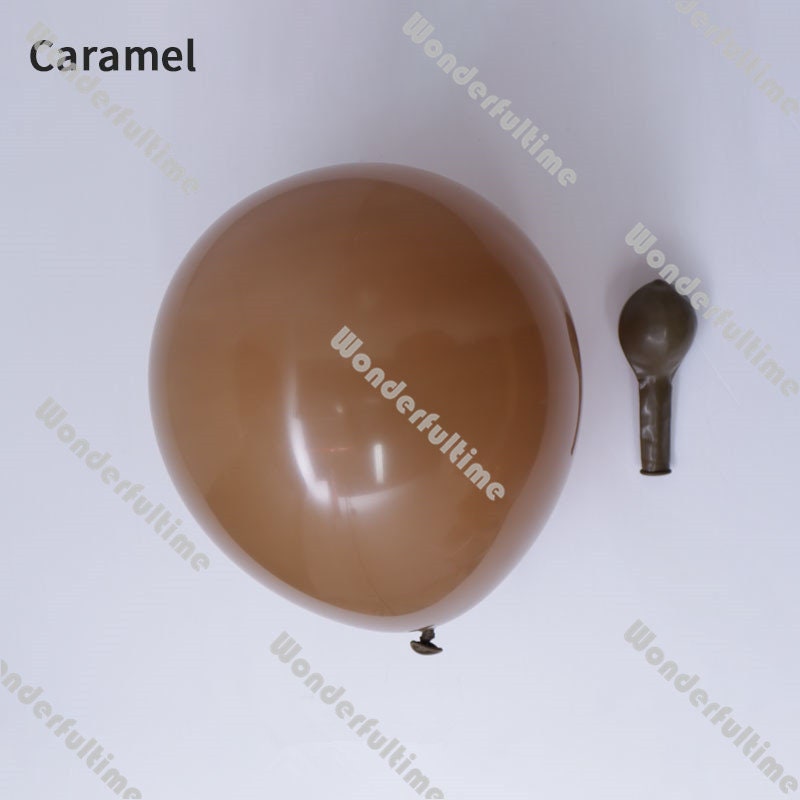 87pcs Natural Sand Color and Mocha Brown Balloons Garland Arch Kit Baby ...