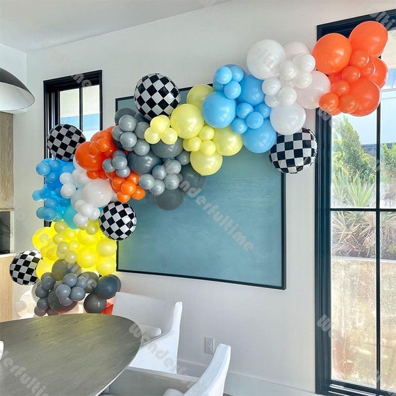113/220pcs Race Car Theme Balloon Arch Garland 1st Birthday - Etsy