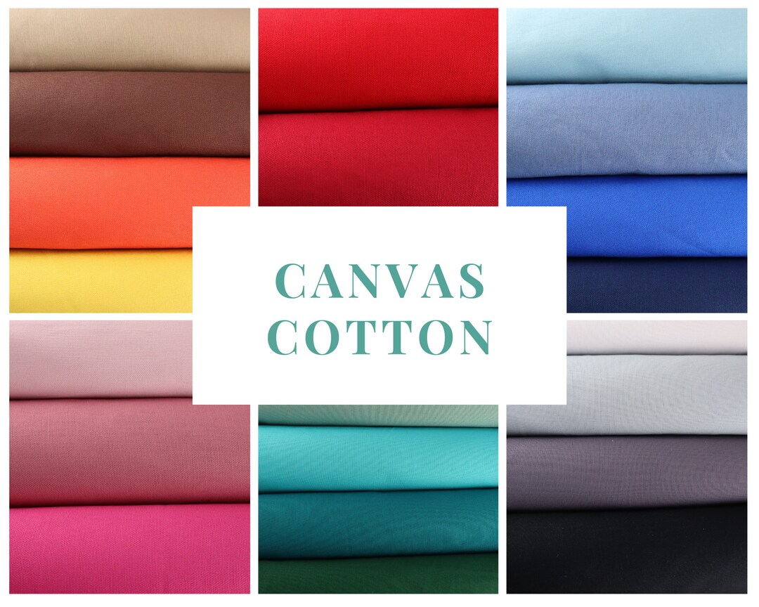 Cotton Canvas Plain, Cotton Bags, Heavy Duty Cotton Fabric, Craft ...