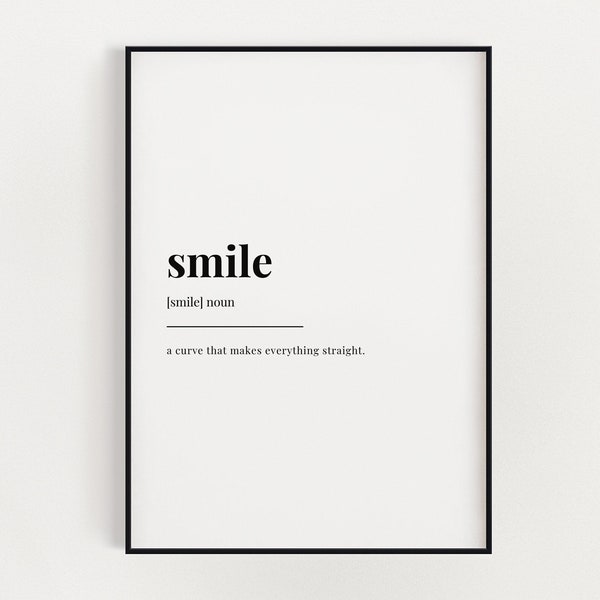 Smile Quote - Etsy