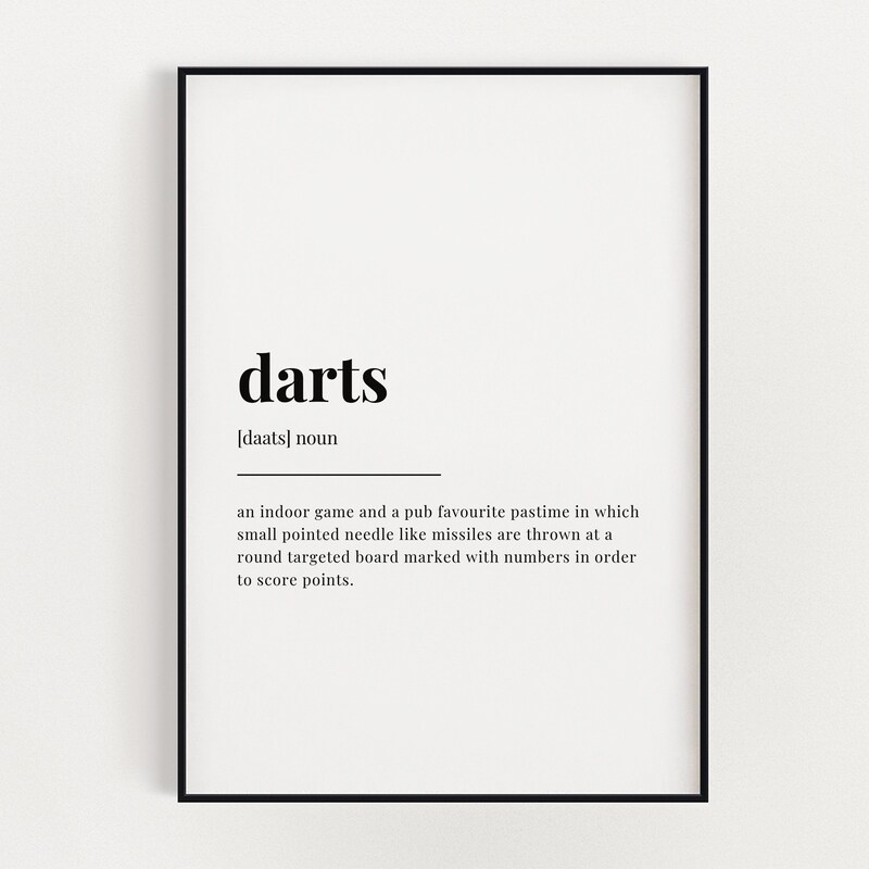 Dart Rules - Etsy