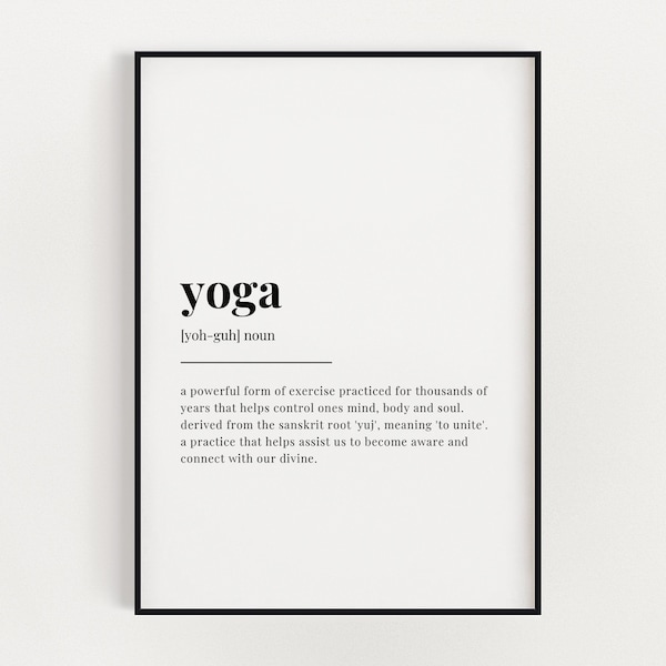 Yoga Print - Etsy