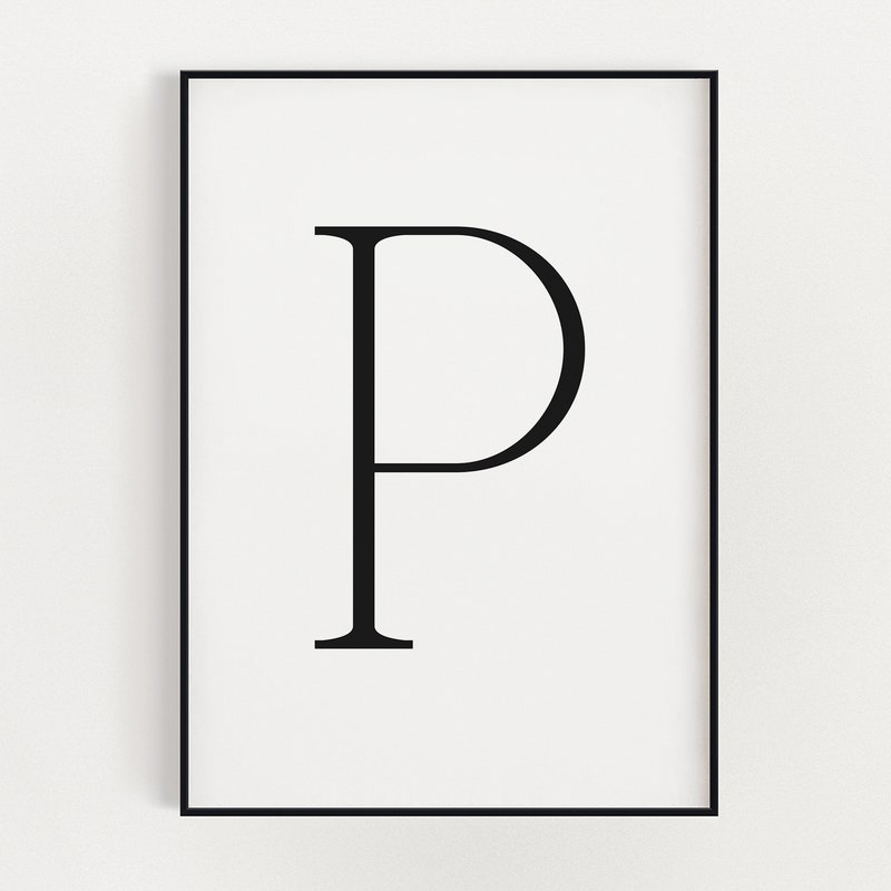 Letter P Print - Etsy