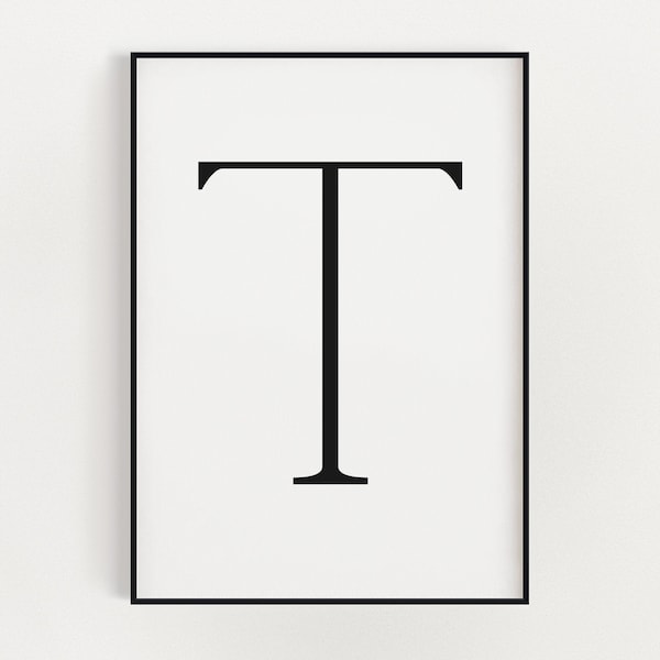 Letter Poster T - Etsy