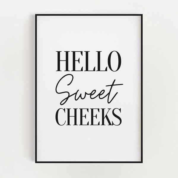 Hello Sweet Cheeks - Etsy UK