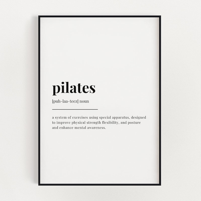 Pilates Poster - Etsy