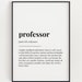 PROFESSOR DEFINITION PRINT Digital Download Printable Wall | Etsy