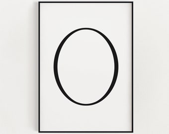 Letter O Poster - Etsy