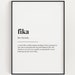 FIKA DEFINITION MEANING | Printable Wall Art | Home Decor | Digital ...