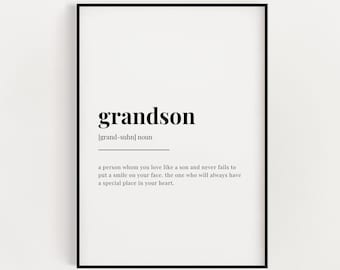 Grandson Wall Art - Etsy