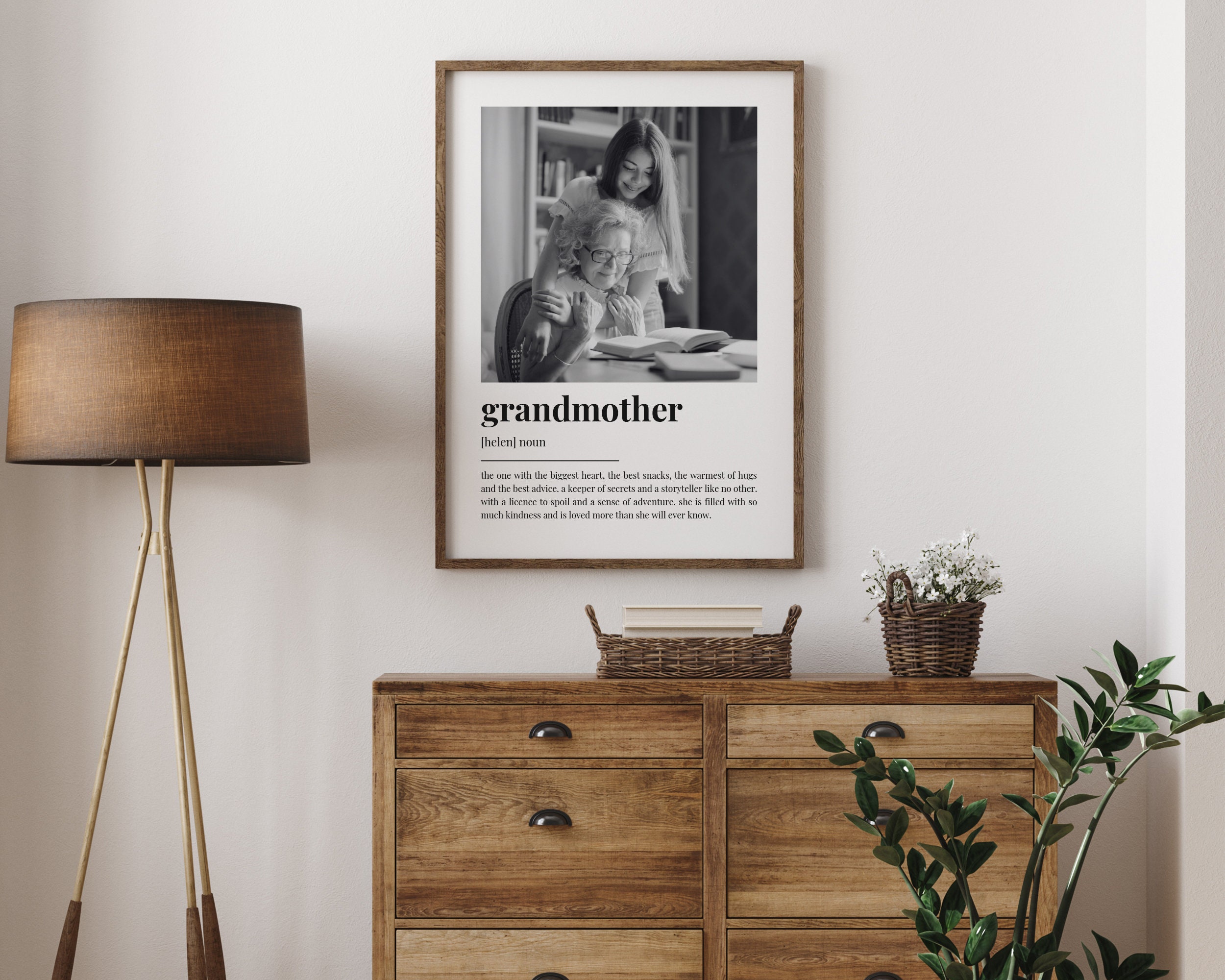 PERSONALISED GRANDMOTHER DEFINITION Print, Wall Art, Grandmother Gift ...