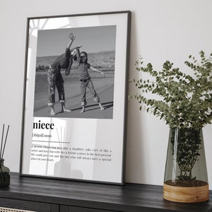PERSONALISED NIECE DEFINITION Print | Wall Art Print | Niece Gift ...