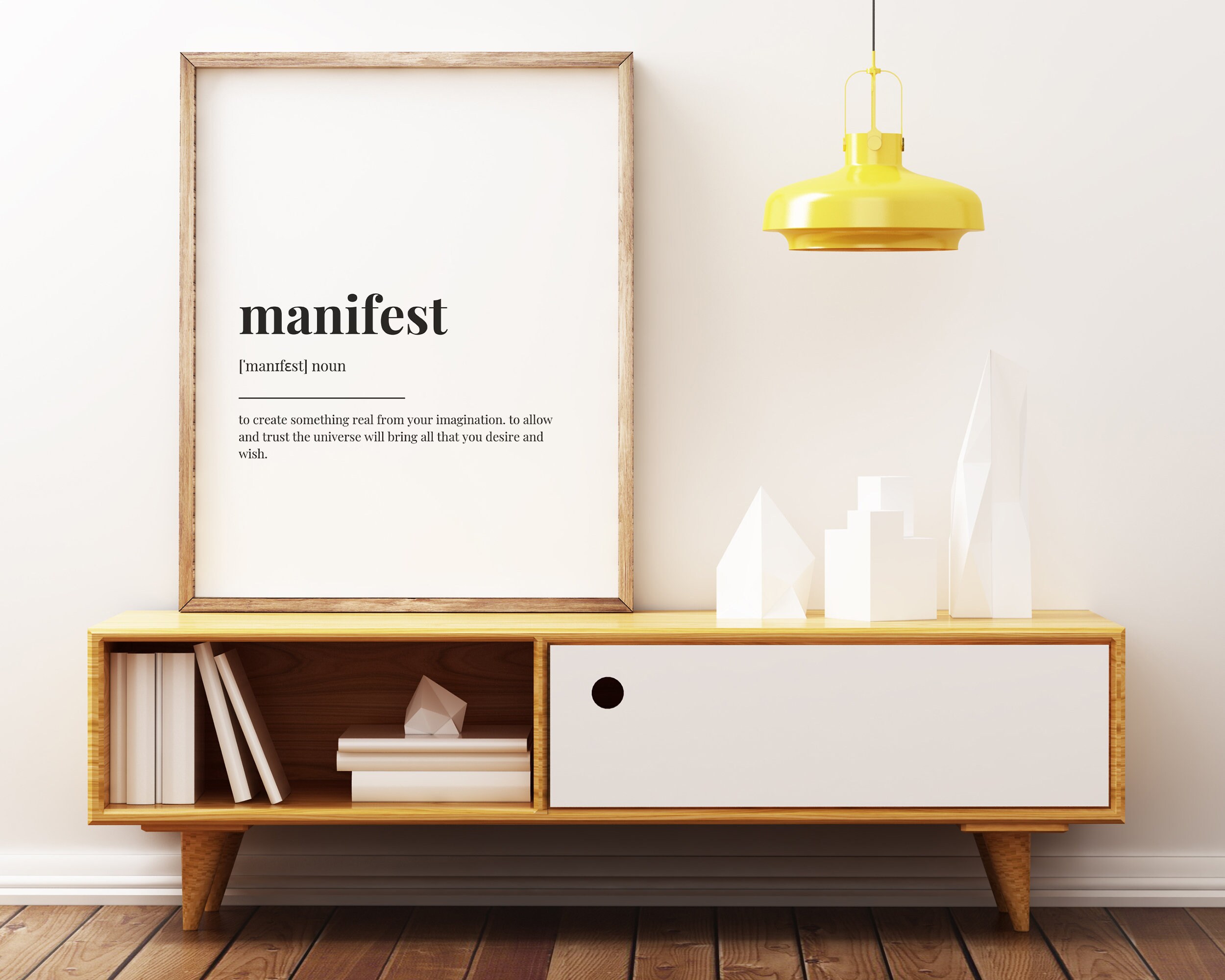 MANIFEST DEFINITION MEANING Printable Wall Art Law of | Etsy