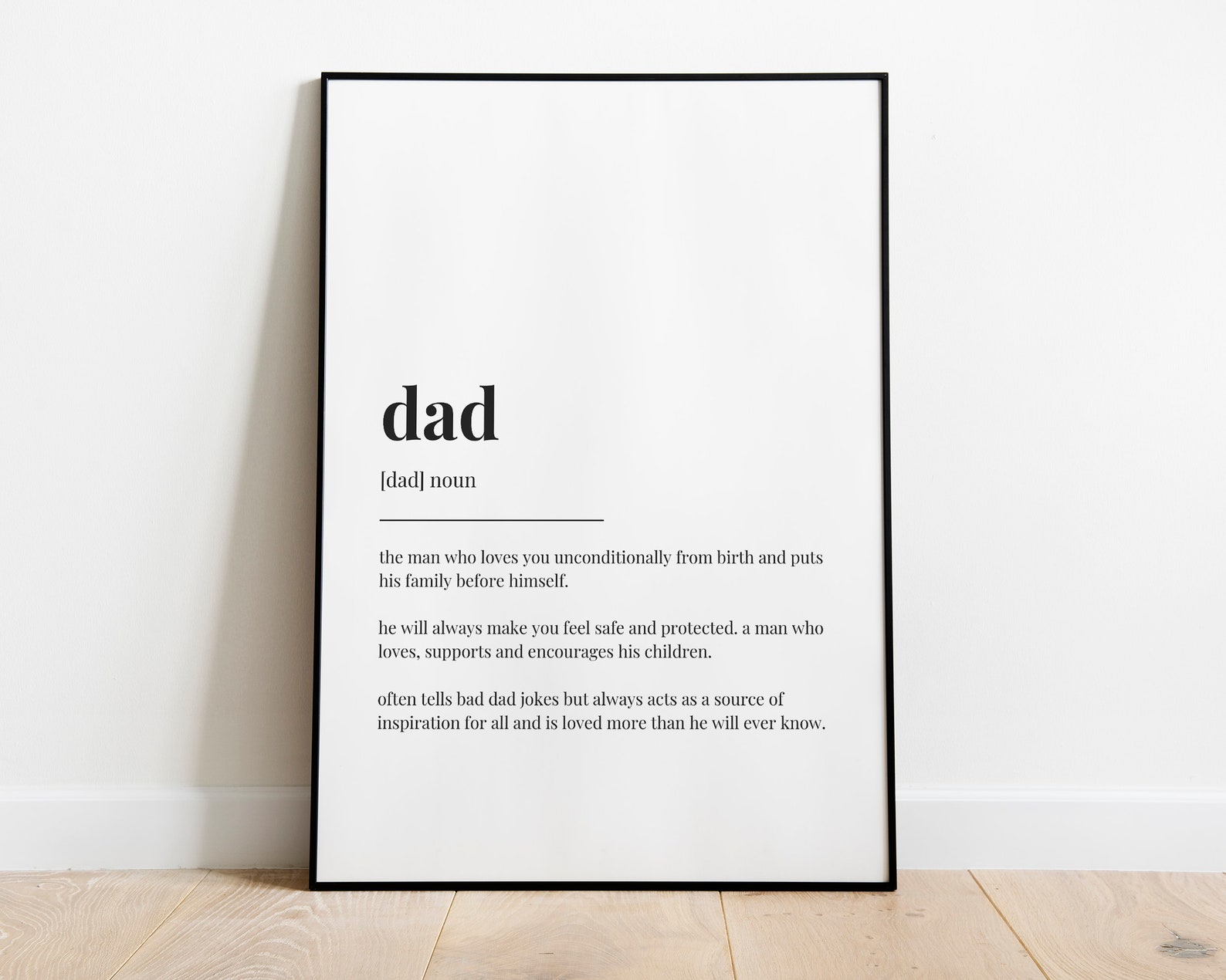 DAD QUOTE ART | Wall Art Print | Dad Gift | Dad Print | Definition ...