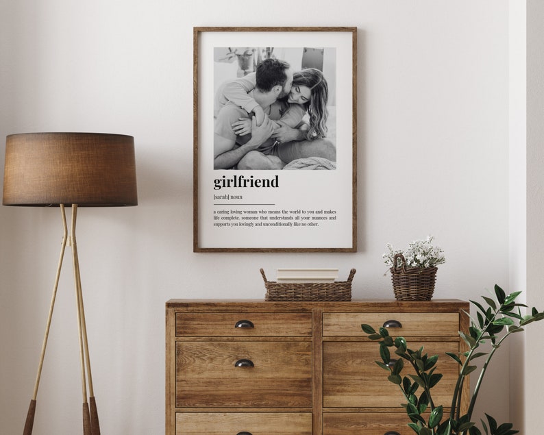 PERSONALISED GIRLFRIEND DEFINITION Print, Gift for Girlfriend ...
