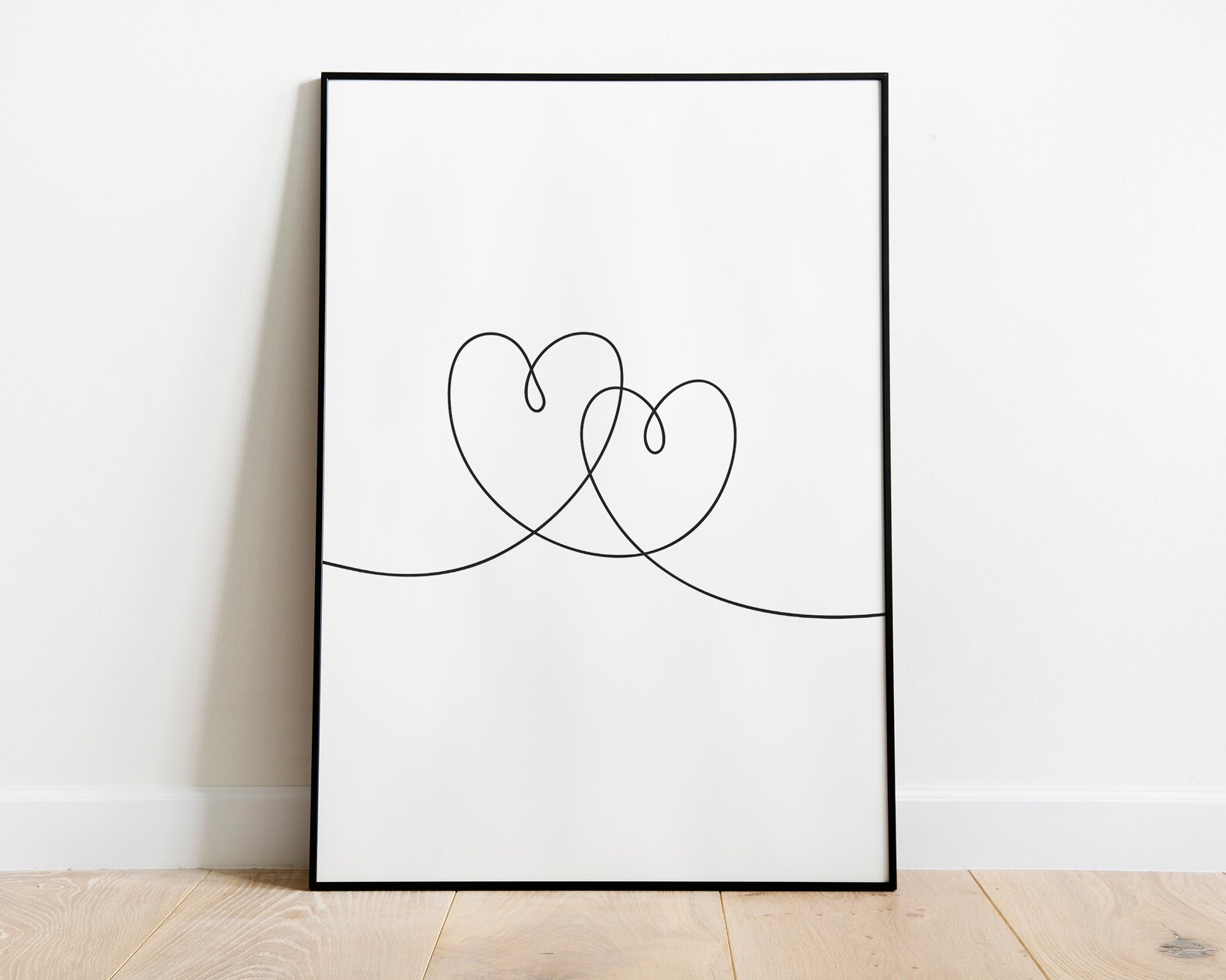 HEART LINE DRAWING Print | Printable Wall Art | Instant Download ...
