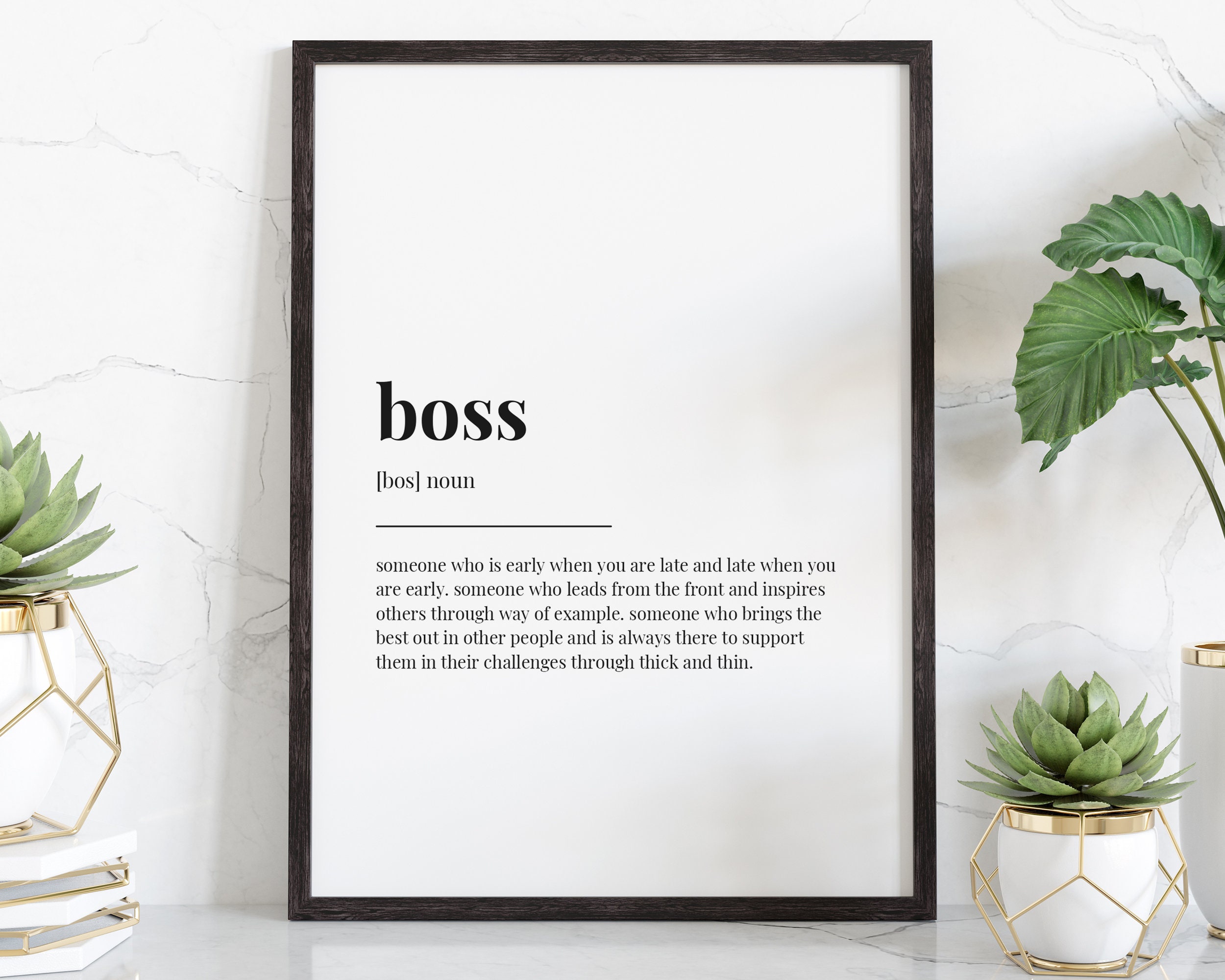 BOSS DEFINITION PRINT Wall Art Print Gift for Boss - Etsy
