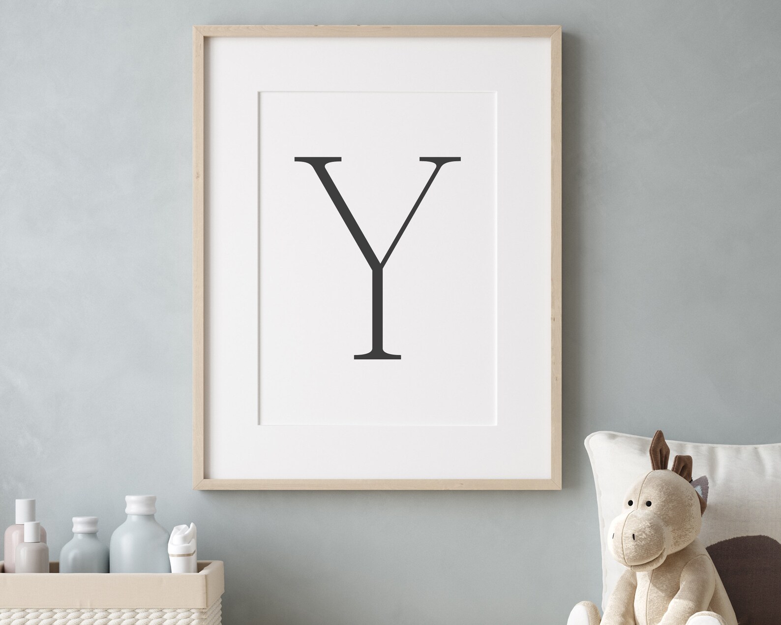 Letter Y Typography Wall Art | Letter Y Wall Art Print | Home Decor ...