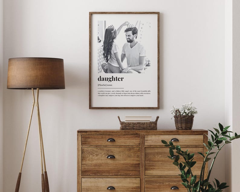 PERSONALISED DAUGHTER DEFINITION Print, Wall Art Print, Daughter Gift ...