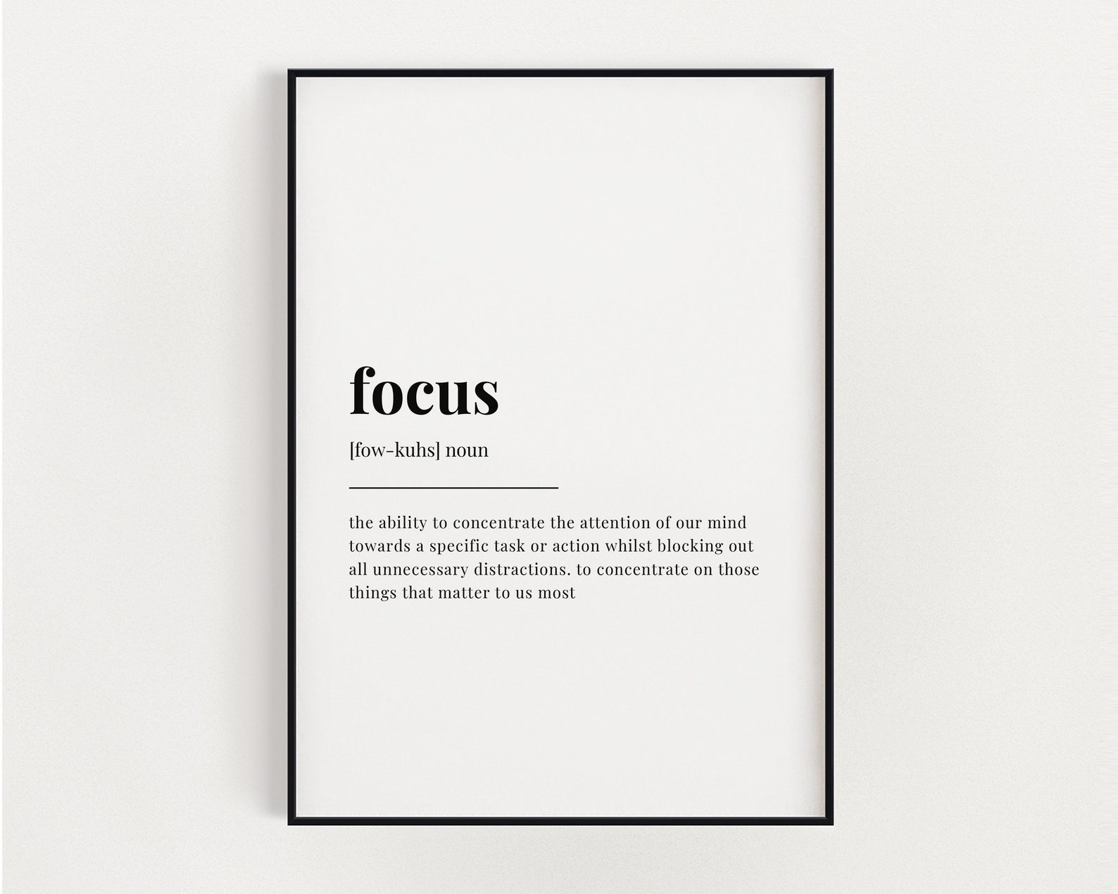FOCUS DEFINITION PRINT Wall Art Print Focus Print - Etsy