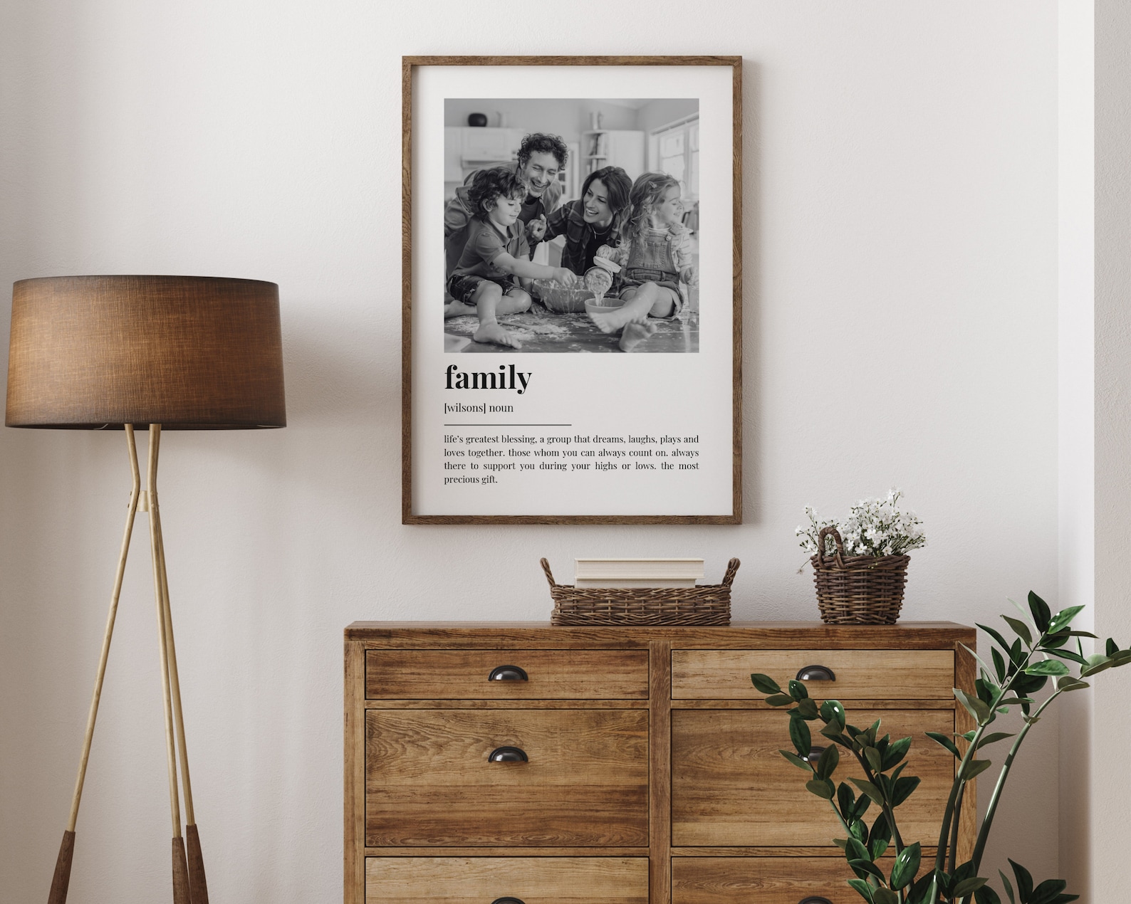 PERSONALISED FAMILY DEFINITION Print | Wall Art Print | Family Gift ...