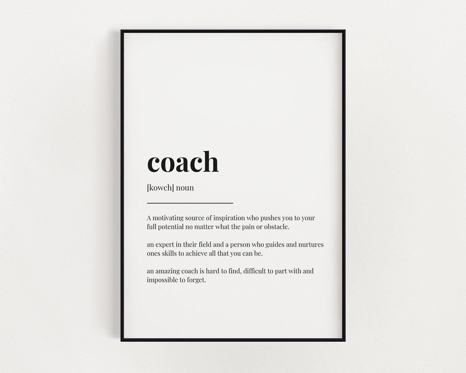 COACH DEFINITION PRINT Digital Download Printable Wall Art - Etsy UK